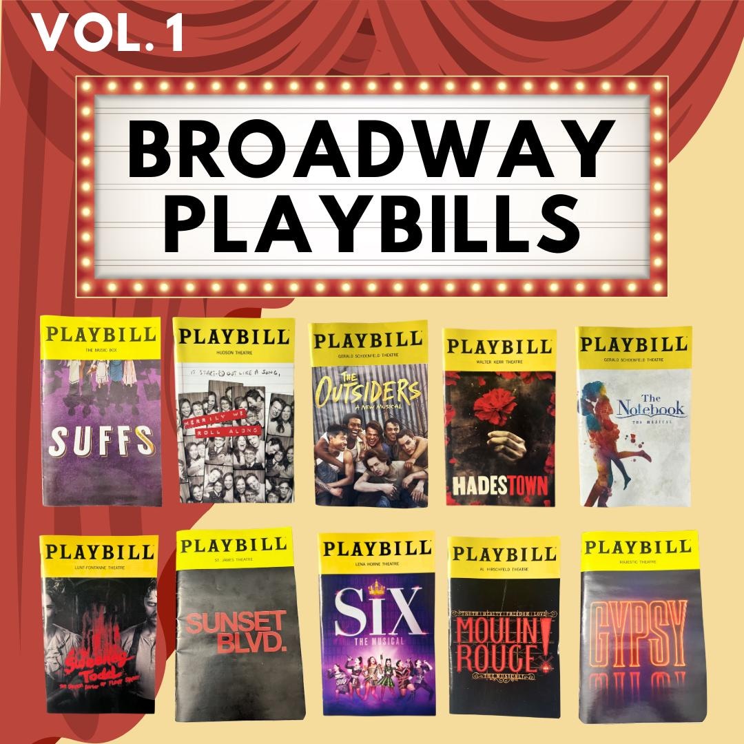 Broadway Musical Playbills Vol. 1 - Etsy