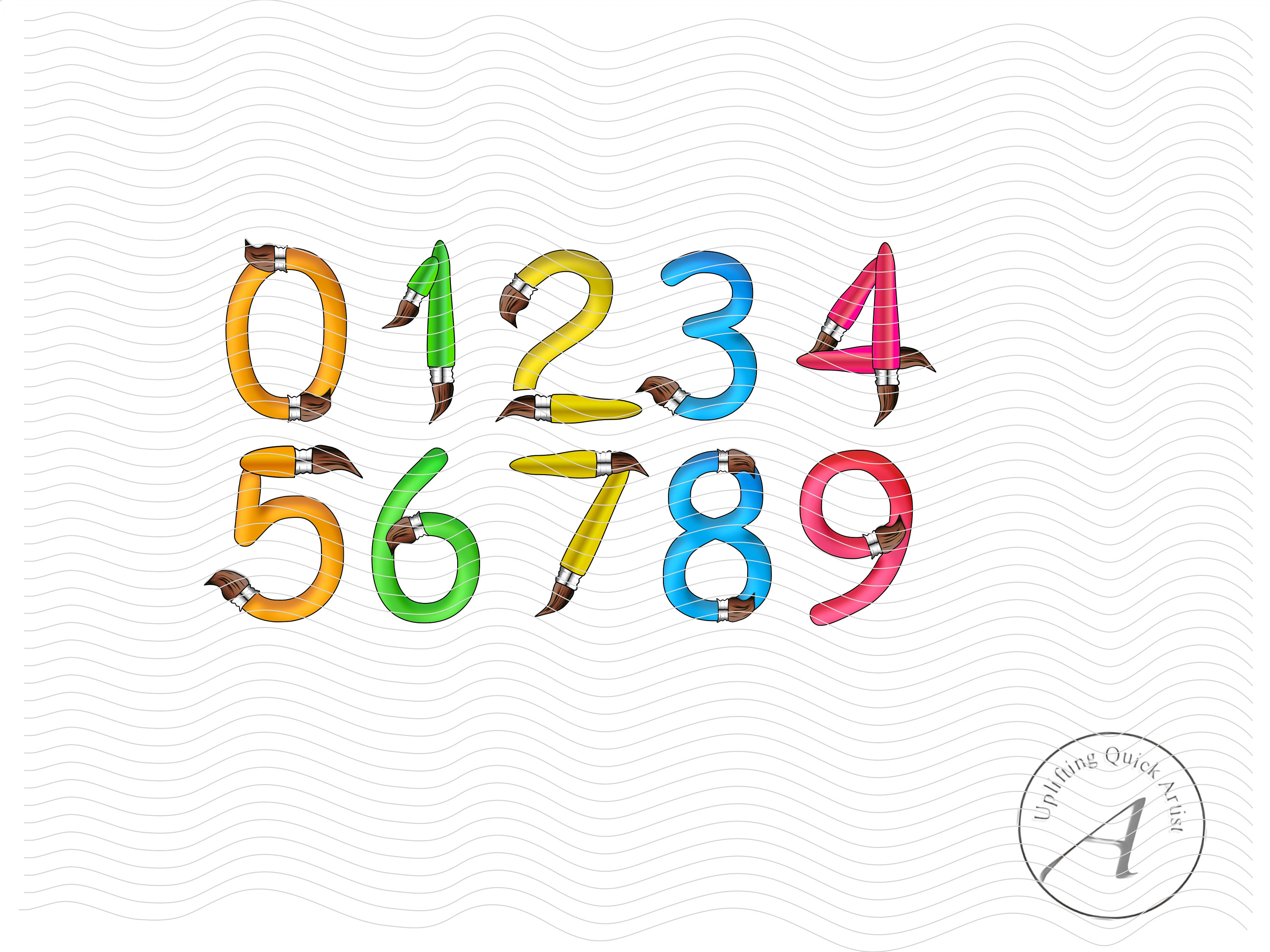 Paint Brush Alphabet Set, Alphabet Letters School Artist, End of School ...