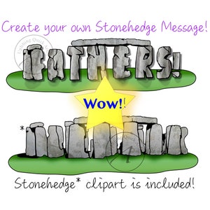 Stone Alphabet, Rock Letters, Custom Stonehedge Message Alphabet - Etsy