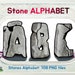 Stone Alphabet, Rock Letters, Custom Stonehedge Message Alphabet - Etsy