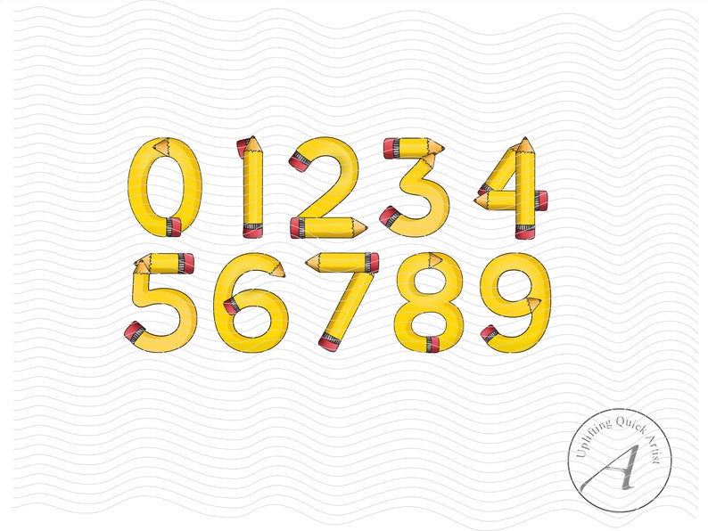 School Alphabet, Pencil Alphaset, Doodle Letter PNG, Teacher Font, Back ...