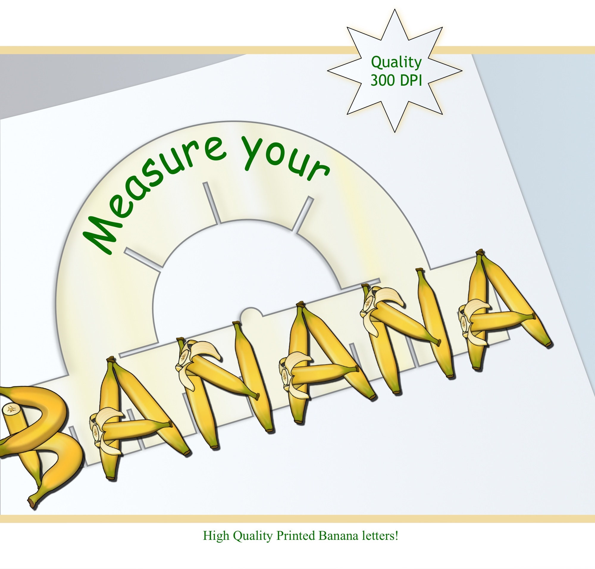 Banana Alphabet Letters - Etsy