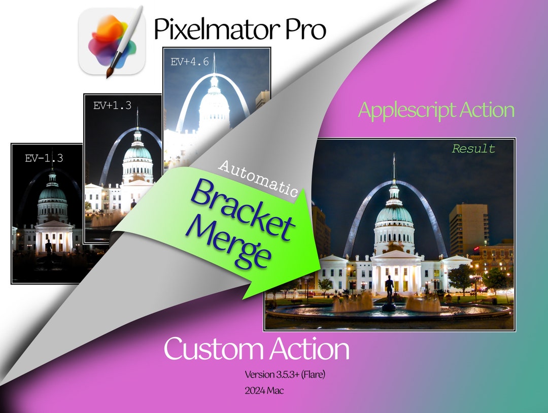 Bracket Merge Pixelmator Pro Action, Bracketing, HDR Merge - Etsy