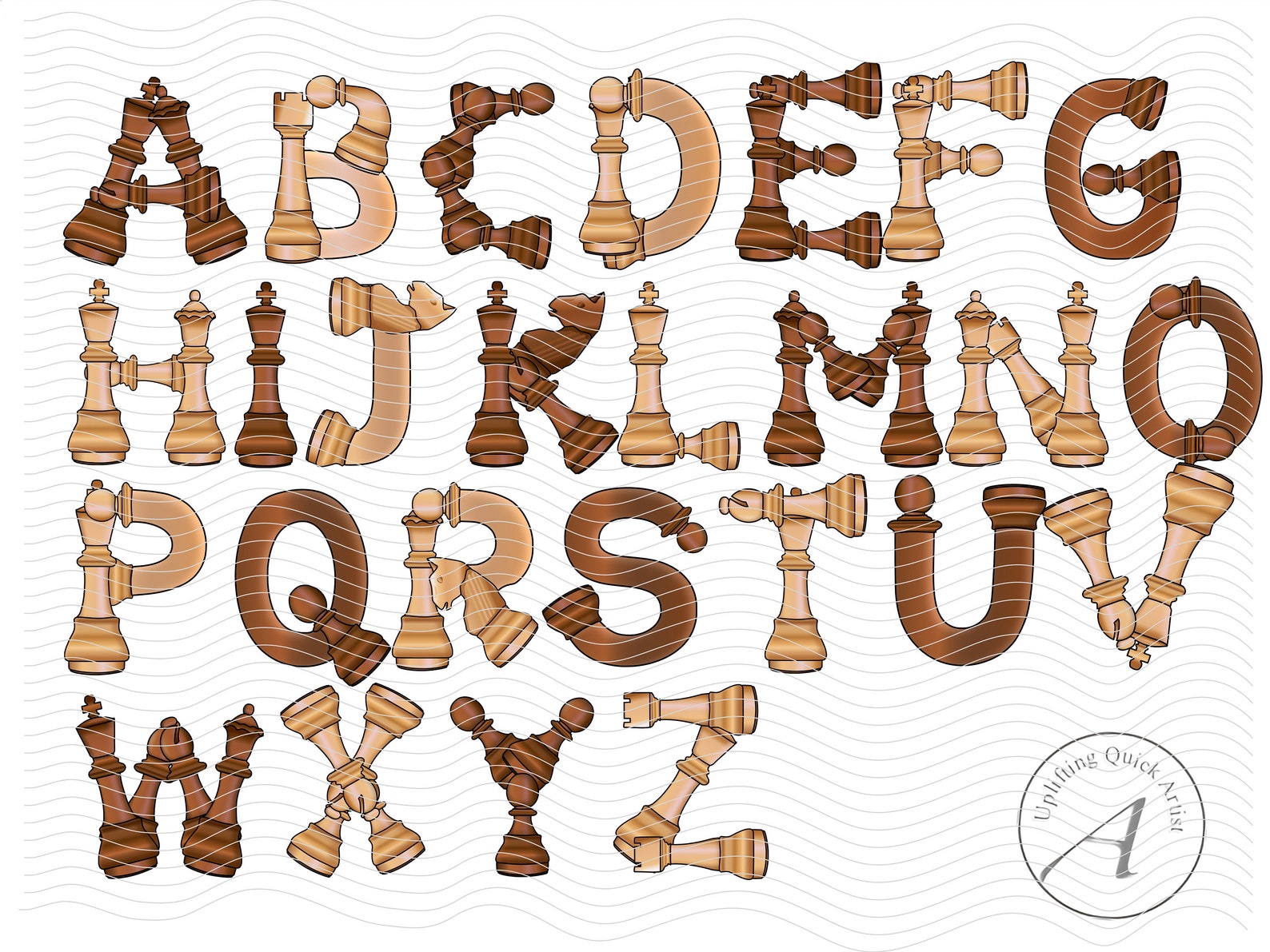 Chess Alphabet, Chess Letters, Chess Club Font, Bulletin Board, School ...