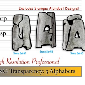 Stone Alphabet, Rock Letters, Custom Stonehedge Message Alphabet - Etsy