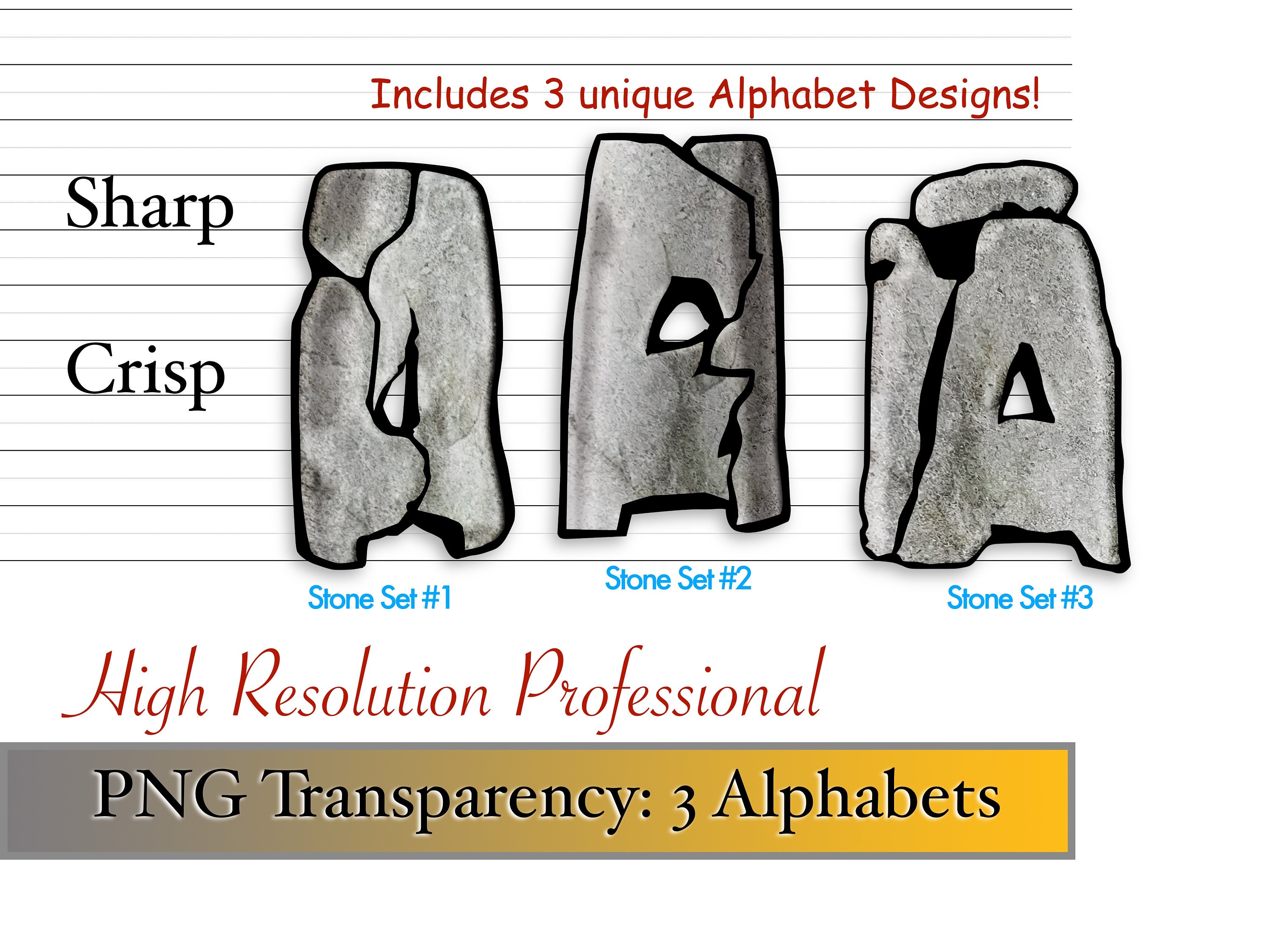 Stone Alphabet, Rock Letters, Custom Stonehedge Message Alphabet - Etsy