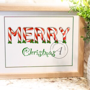 Candy Cane Alphabet, Candy Cane Letters, Doodle Letter PNG, Christmas ...