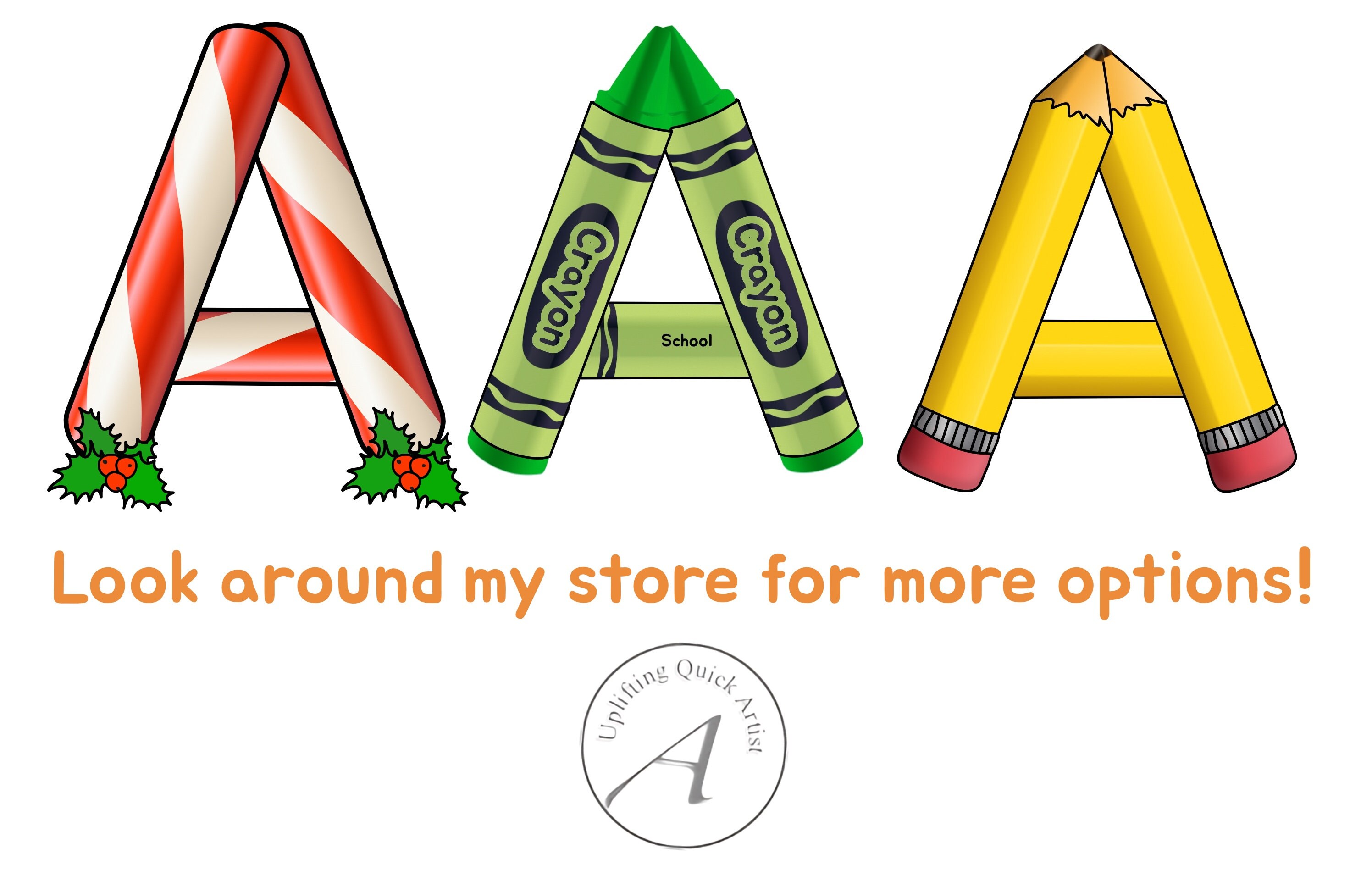 Paint Brush Alphabet Set, Alphabet Letters School Artist, End of School ...
