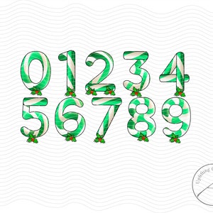 Candy Cane Alphabet, Candy Cane Letters, Doodle Letter PNG, Christmas ...