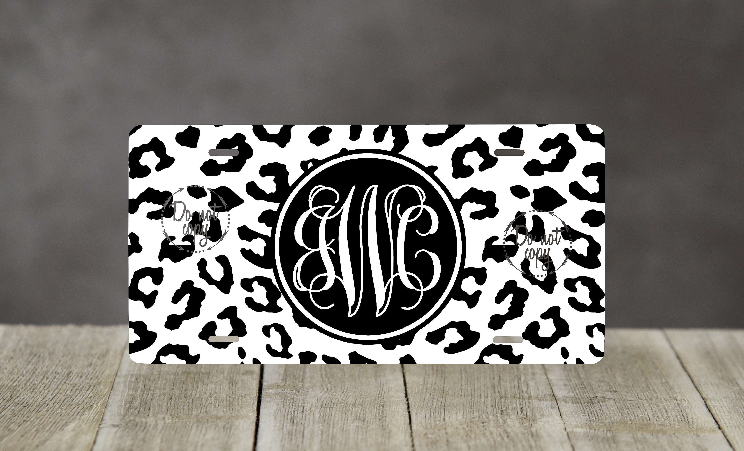 Leopard License Plate Car Tag Sublimation Digital Download | Etsy