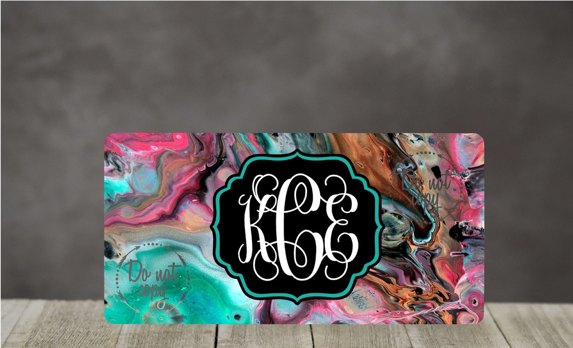 Funky Mod License Plate Car Tag Sublimation Digital Download | Etsy