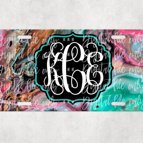 Car License Plate Template for Sublimation SVG PNG PSD - Etsy