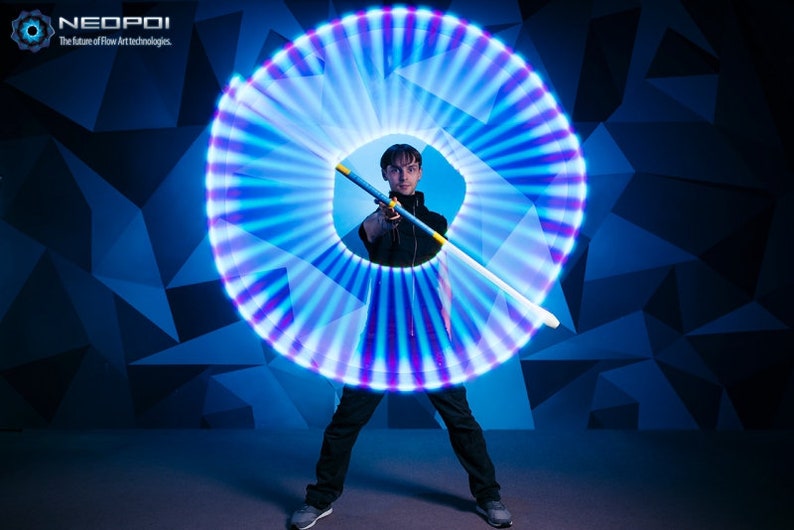 LED Staff Spectrum Light glow staff for spinning | Etsy