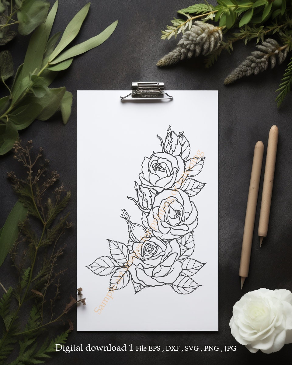 Tattoo Art Svg,rose Tattoo Art Svg,tattoo Design Svg,tattoo Art Print ...