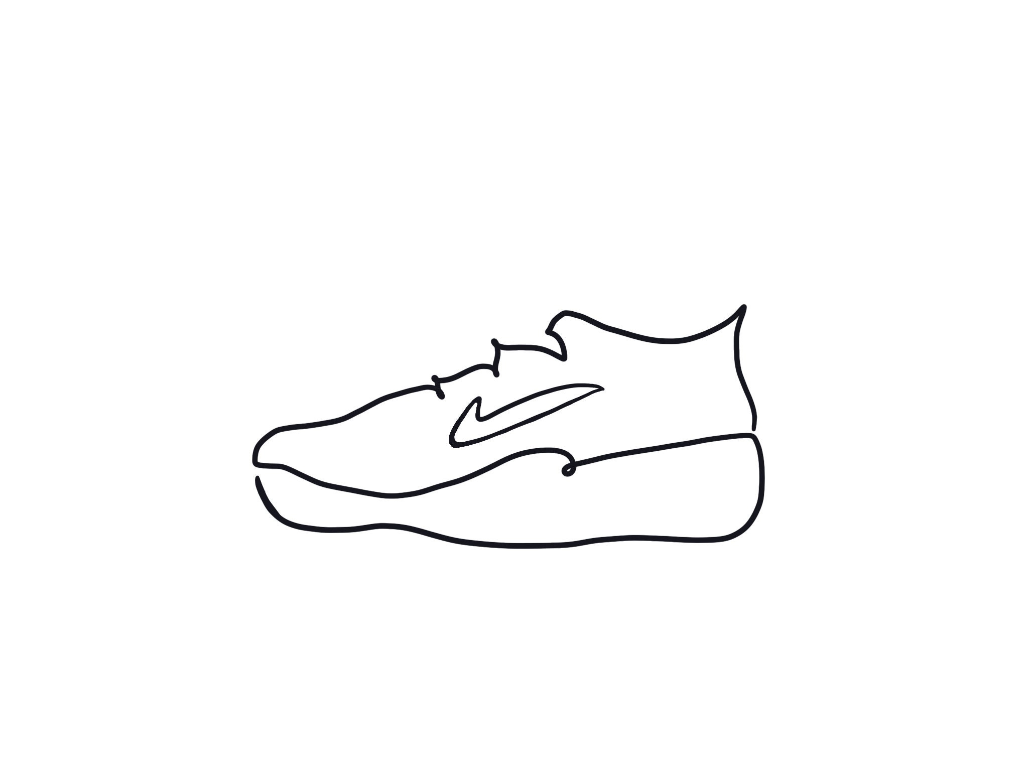 Shoes | Nike Print | Nike Shoes | Digital Illustration | Art Print ...