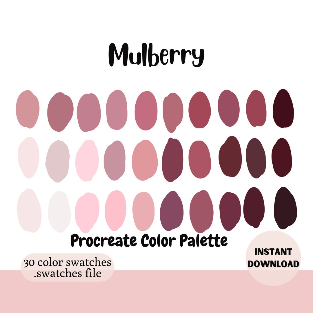 Procreate Color Palette Color Swatches Ipad Color Palette Procreate