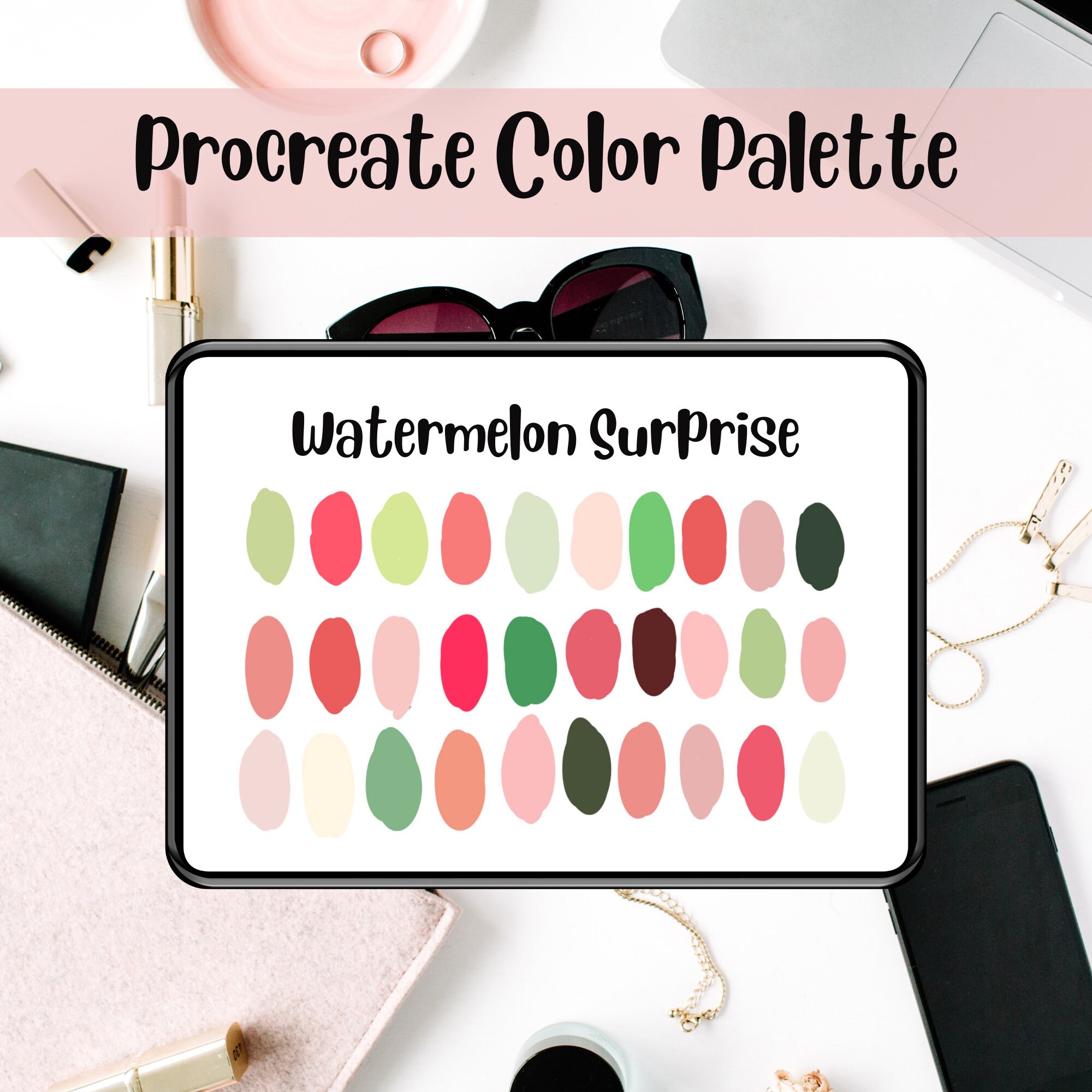 Procreate Color Palette Color Swatches Ipad Color Palette Etsy