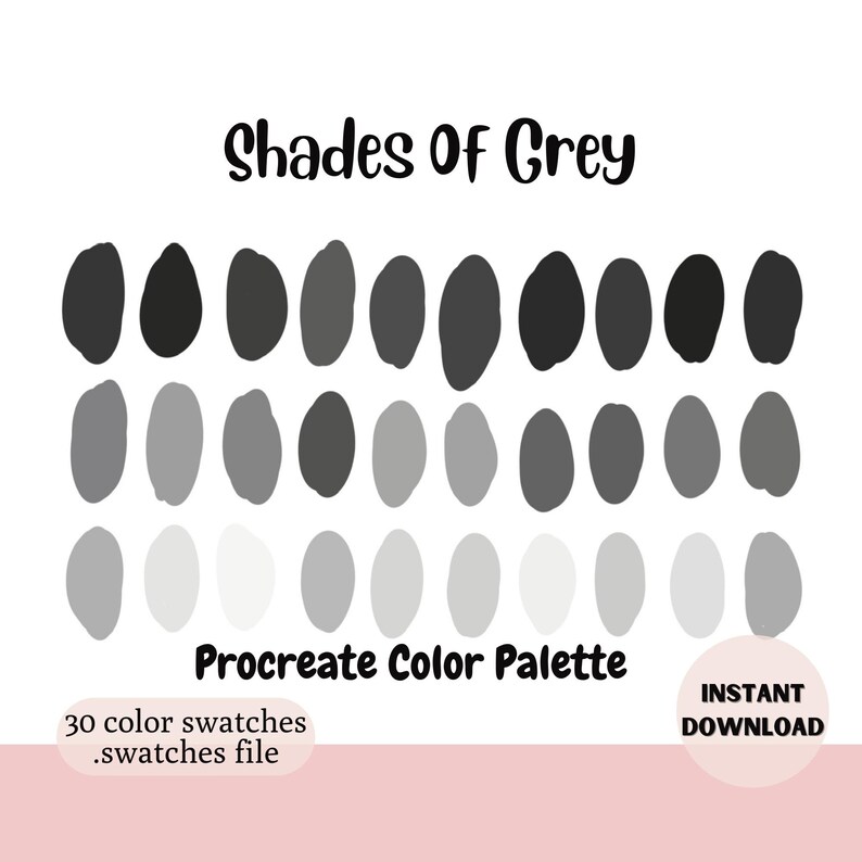 Procreate Color Palette Color Swatches Ipad Color Palette Etsy