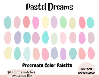 Procreate Color Palette, Color Swatches, iPad Color Palette, Procreate ...