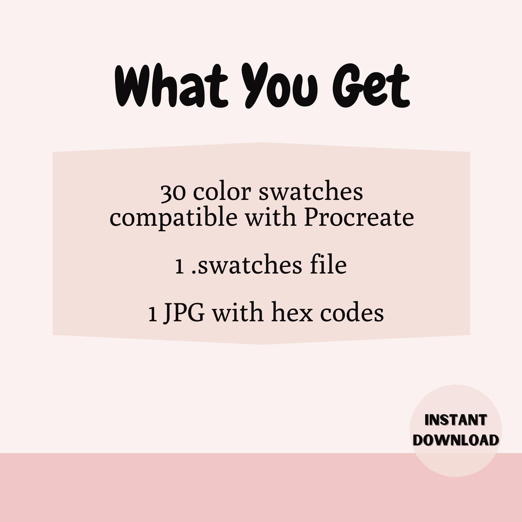 Procreate Color Palette Color Swatches Ipad Color Palette Procreate Color Swatches 30