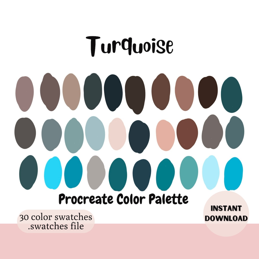 Procreate Color Palette Color Swatches Ipad Color Palette Etsy