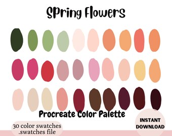Procreate Color Palette, Color Swatches, iPad Color Palette, Procreate ...