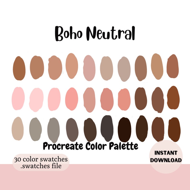 Procreate Color Palette Color Swatches Ipad Color Palette - Etsy