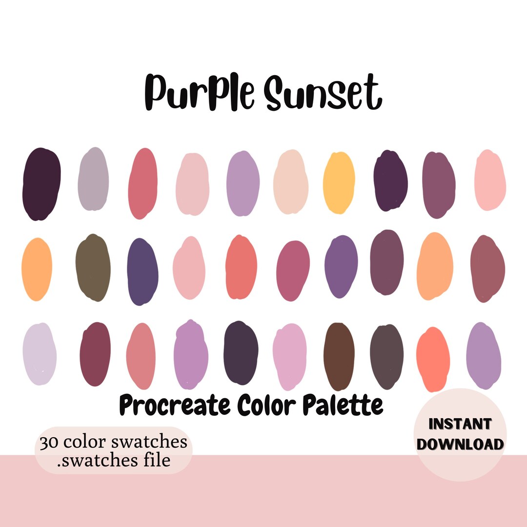 Procreate Color Palette Color Swatches Ipad Color Palette Procreate