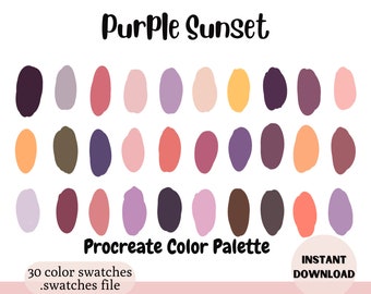 Procreate Color Palette, Color Swatches, iPad Color Palette, Procreate ...