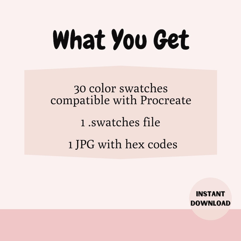 Procreate Color Palette Color Swatches Ipad Color Palette Etsy