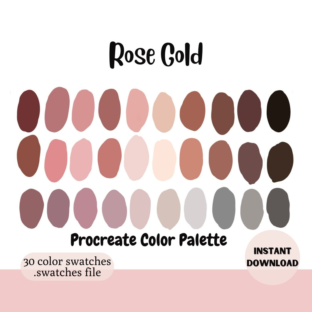 Procreate Color Palette Color Swatches Ipad Color Palette Etsy