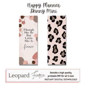 Happy Planner Printable Cover, Printable Planner Cover, Leopard Print ...
