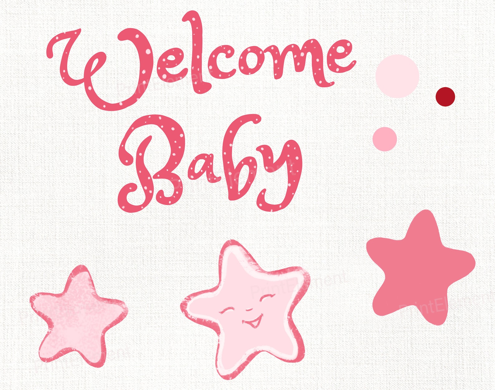Newborn baby clipart Cute baby Girl Welcome baby clipart | Etsy