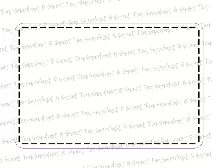 Leather Patch Svg. Hat Patch SVG. Rectangle Svg. Faux Stitch SVG. Blank ...