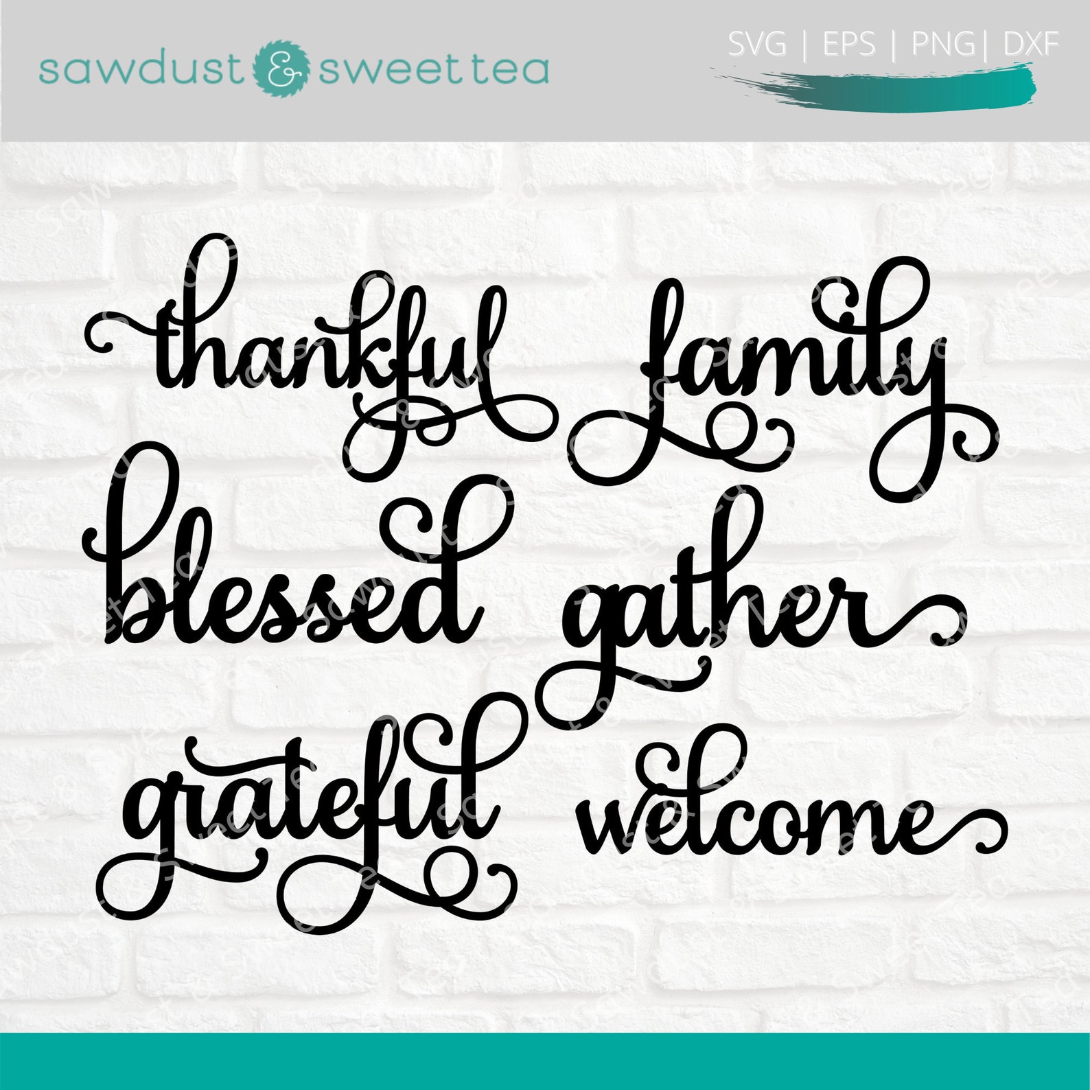 Plate Words SVG Table Setting Words SVG Thanksgiving Plate - Etsy