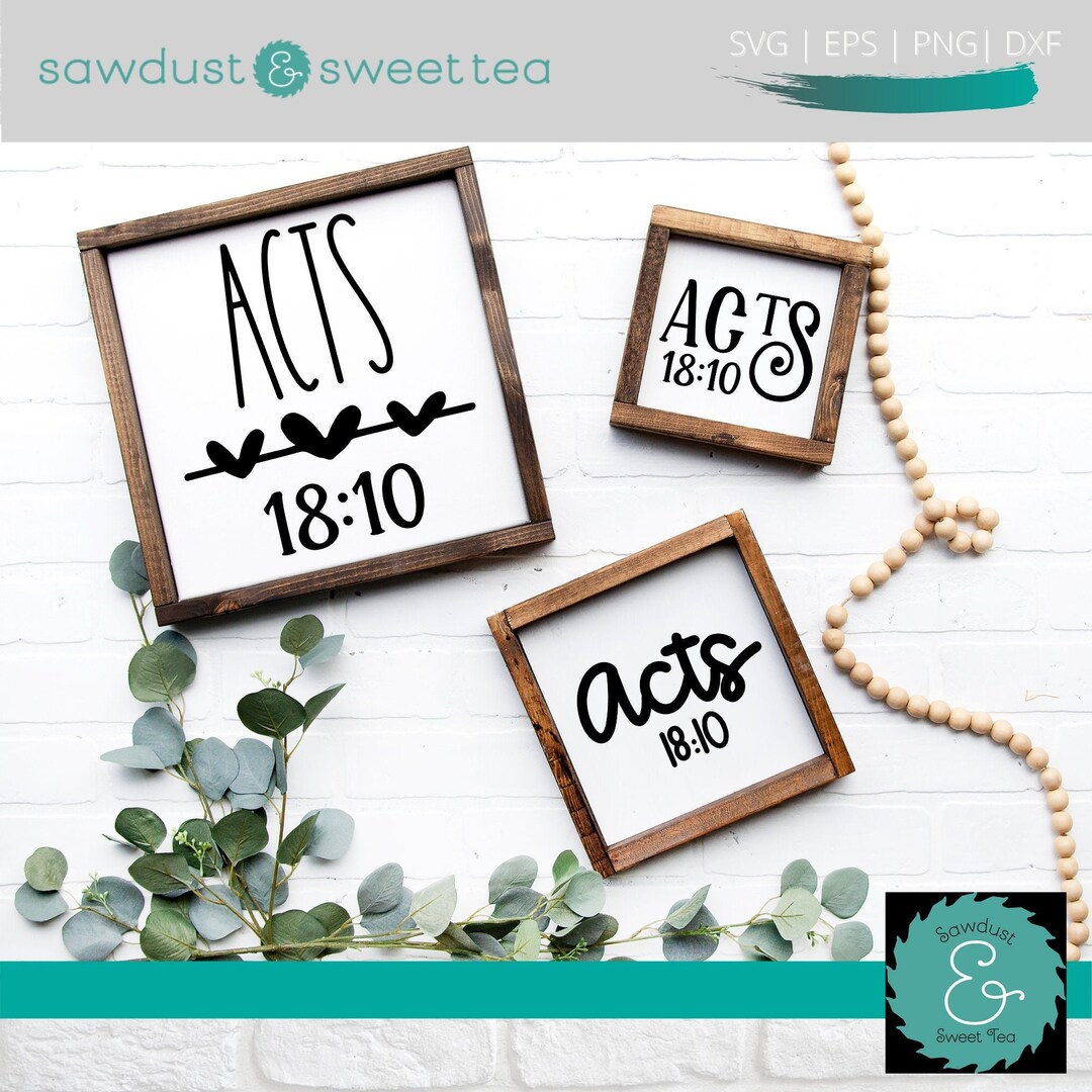 Acts 18 10 SVG, Bible Verse SVG, Scripture SVG, Christian Sign Svg ...