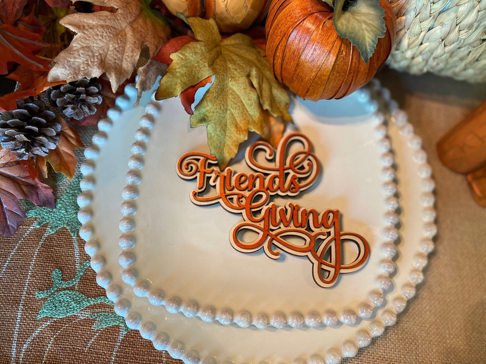 Thanksgiving Table Setting SVG Thanksgiving Place Card SVG | Etsy