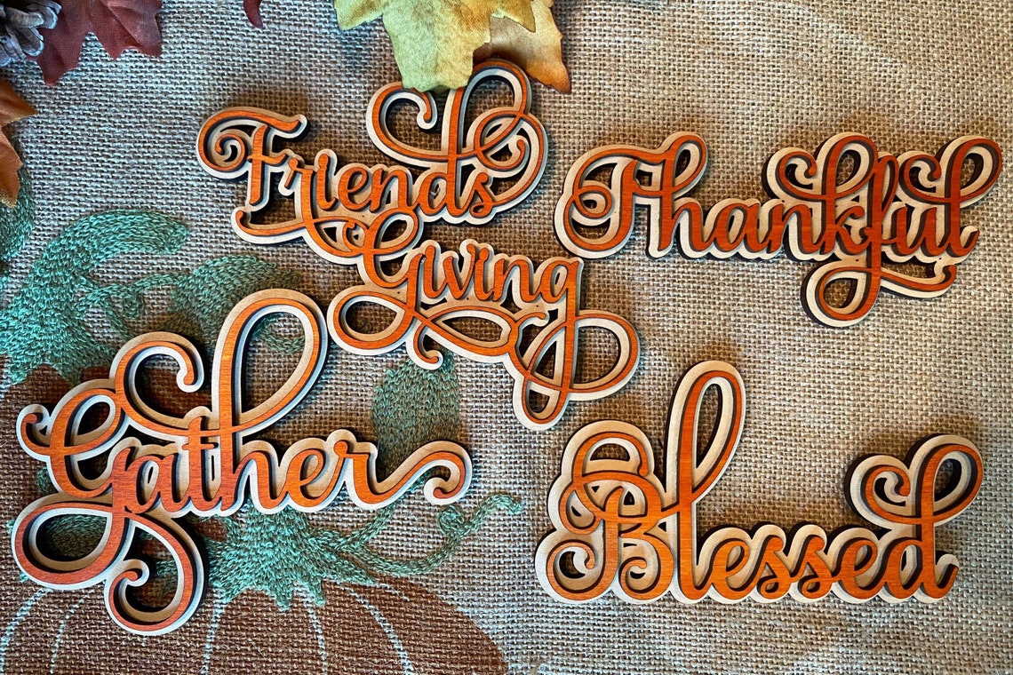 Thanksgiving Table Setting SVG Thanksgiving Place Card SVG | Etsy