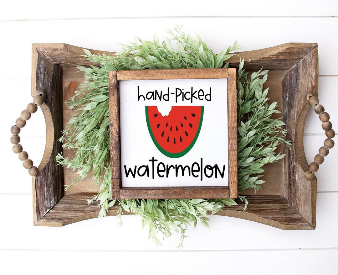 Hand Picked SVG, Watermelon SVG, Spring Sign SVG, Watermelon Sign Svg ...
