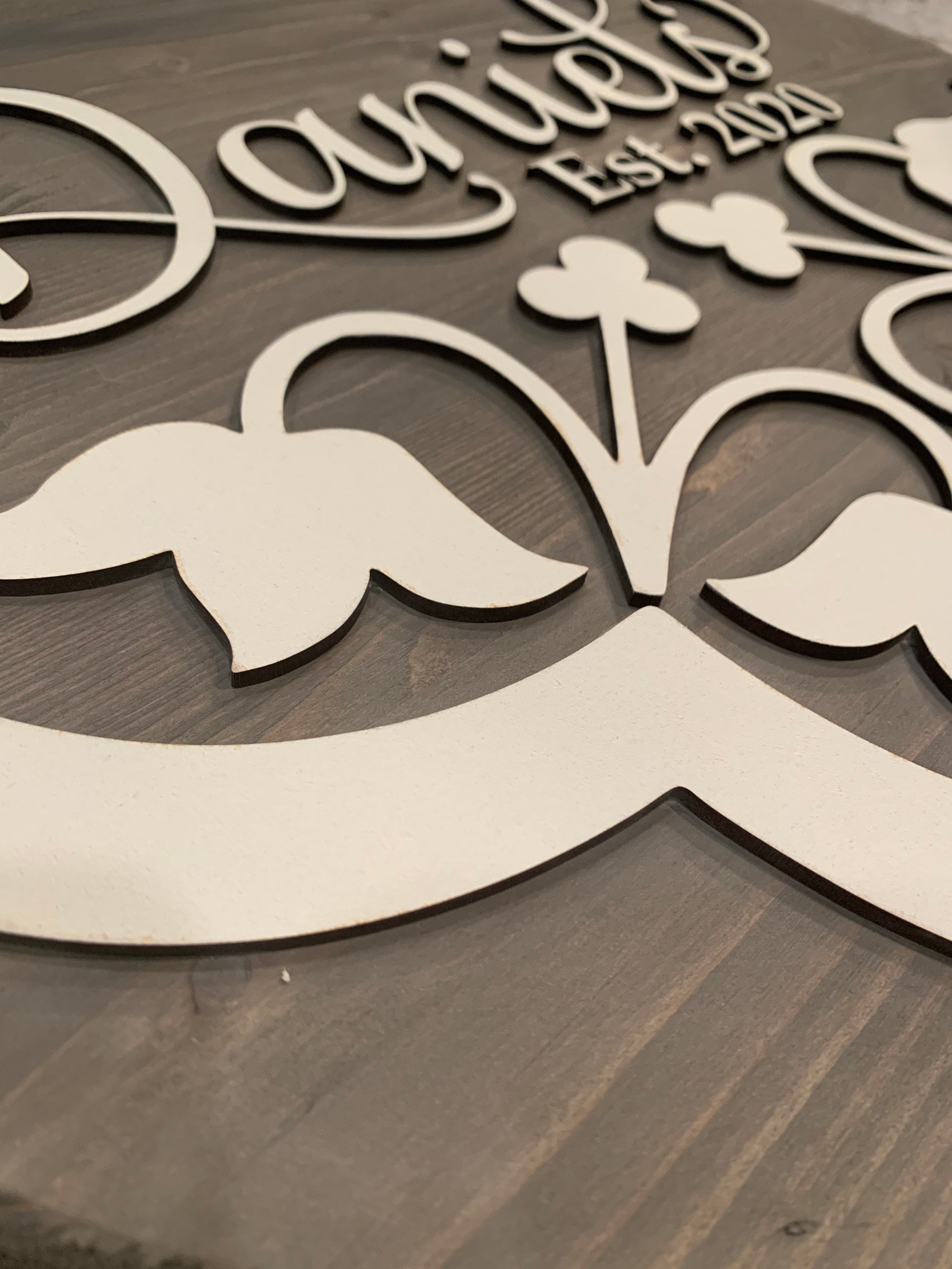 Round Wood Sign SVG Round Family Name Sign SVG Round Family | Etsy