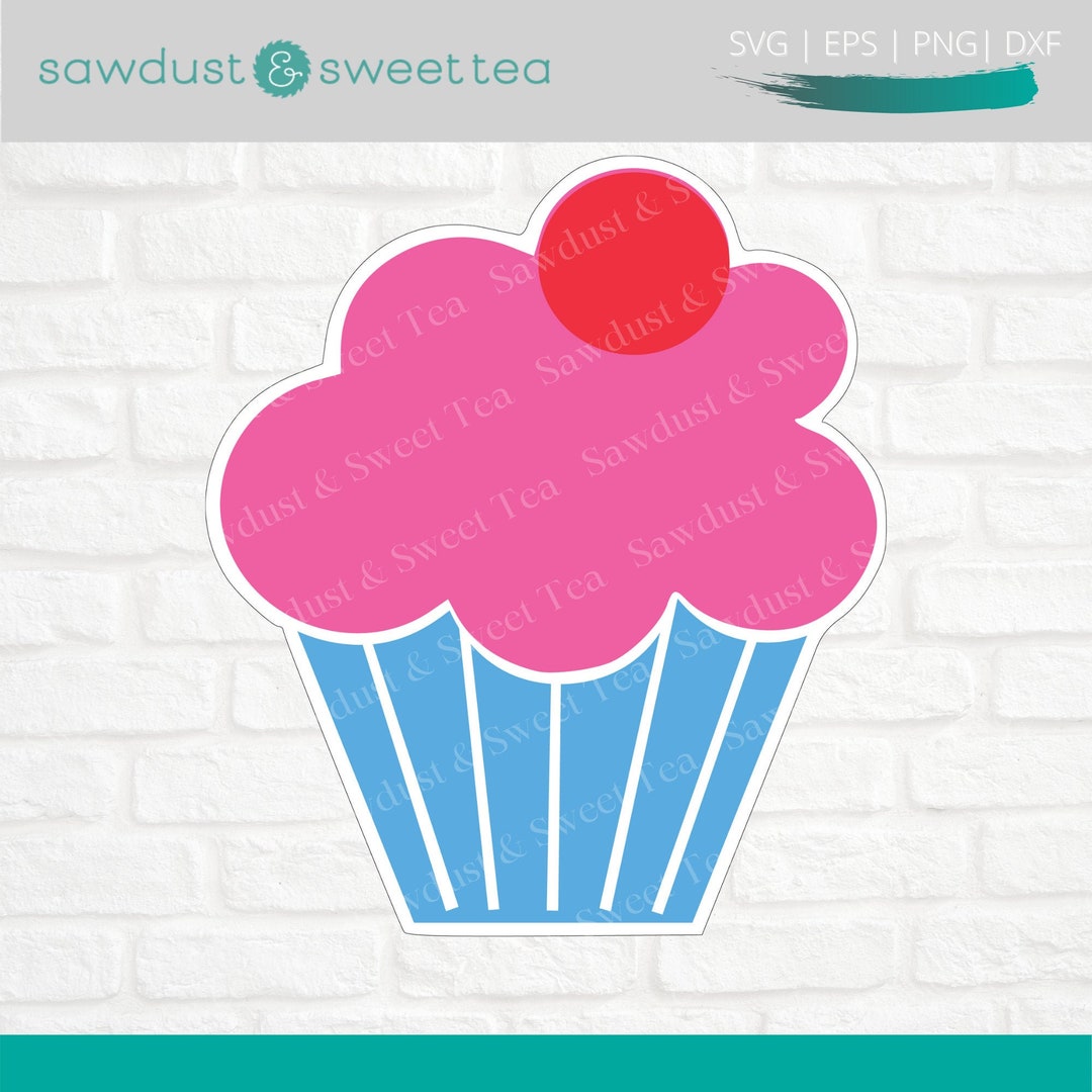 Cupcake SVG, Layered Cupcake SVG, Birthday SVG, Glowforge Svg, Layered ...