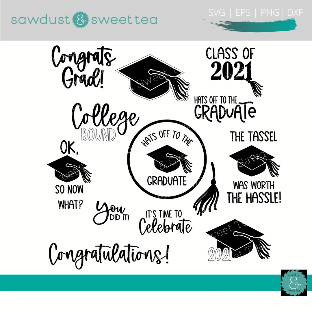 Graduation Bundle SVG, Graduation 2021 SVG, Graduation Bundle 2021 SVG ...