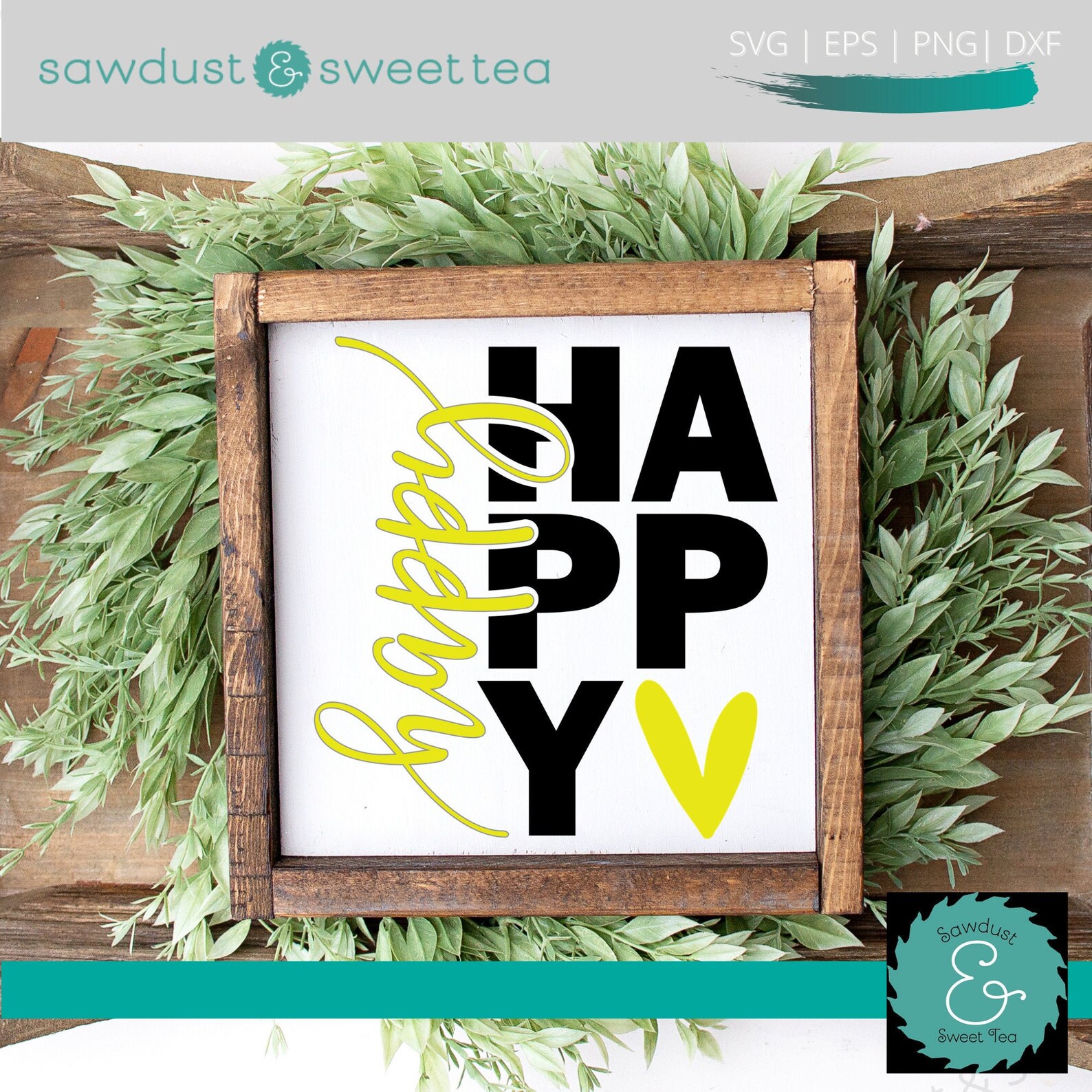 Happy SVG, Knockout SVG, Be Happy SVG, Spring Svg, Glowforge Svg, Svg ...