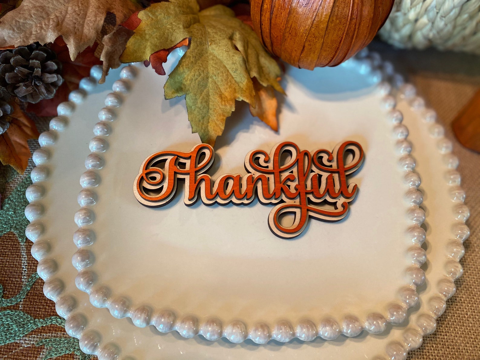 Thanksgiving Table Setting SVG Thanksgiving Place Card SVG | Etsy