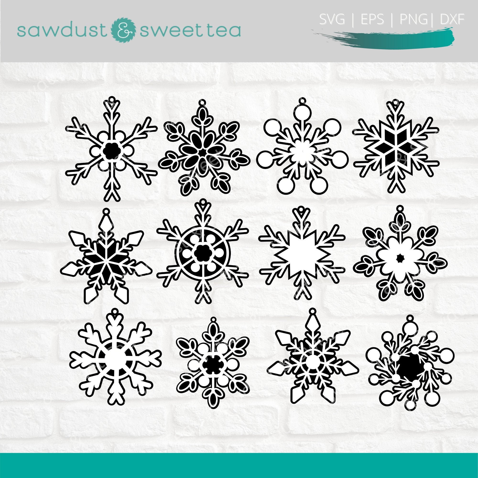 Snowflake SVG Glowforge Snowflake SVG Snowflake Ornament - Etsy