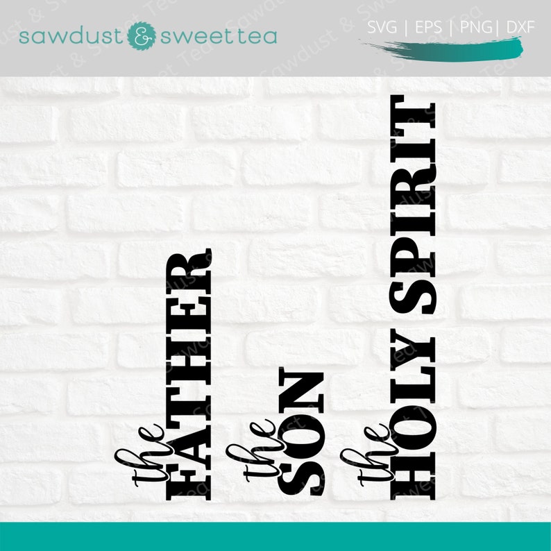 Father Son Holy Spirit SVG, Christian SVG, Christian Sign SVG ...