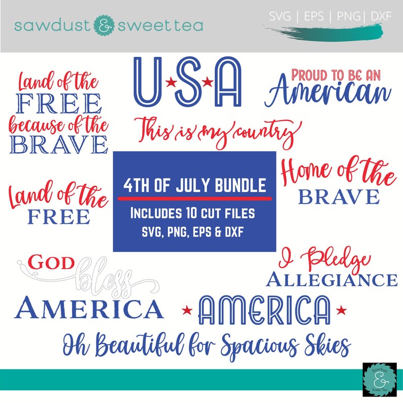 4th of July Bundle SVG Patriotic SVG Patriotic Bundle SVG - Etsy