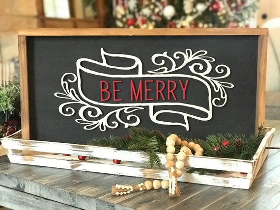 Be Merry SVG Be Merry Sign SVG Be Merry Wooden Sign SVG | Etsy