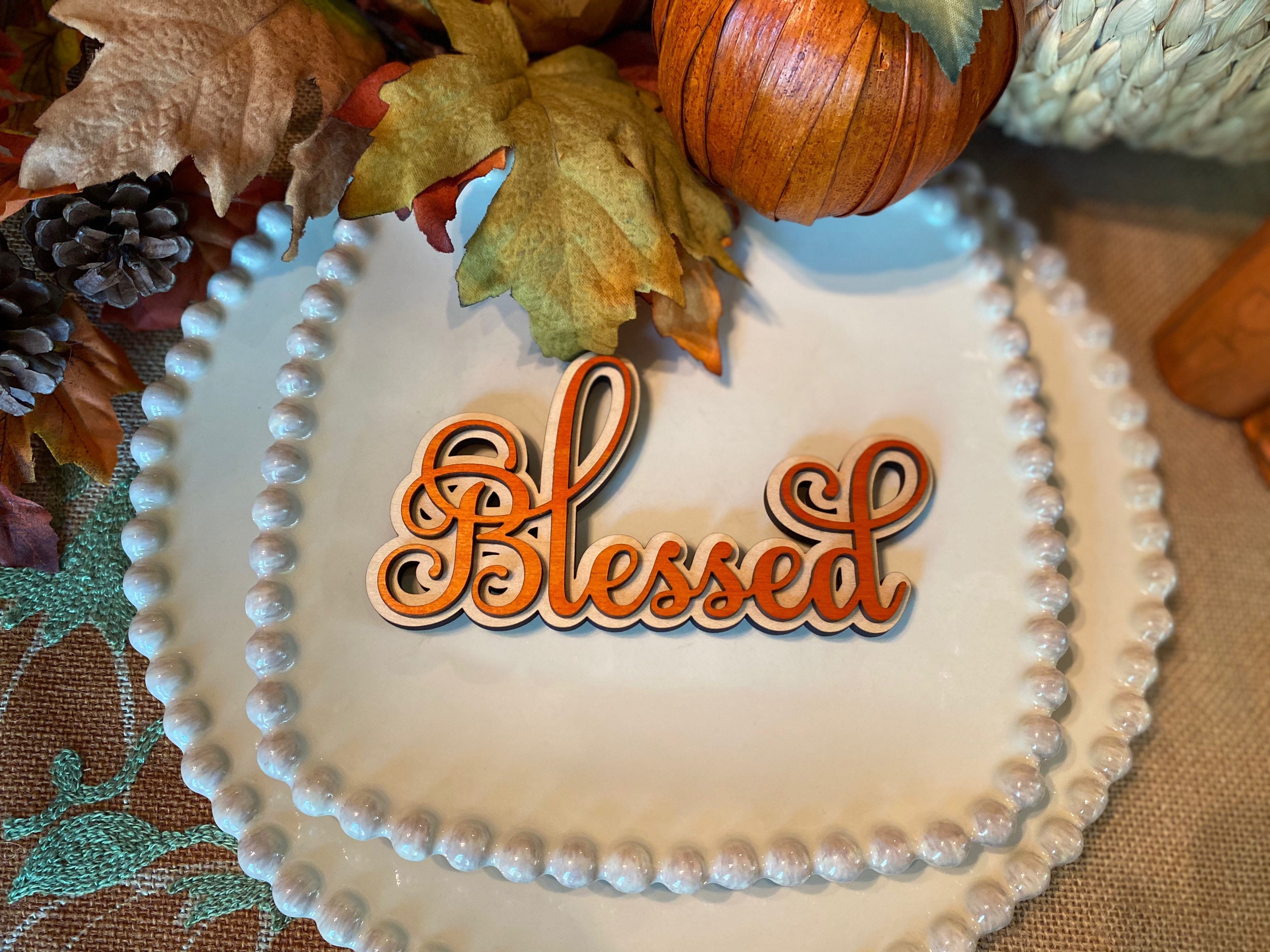 Thanksgiving Table Setting SVG Thanksgiving Place Card SVG - Etsy