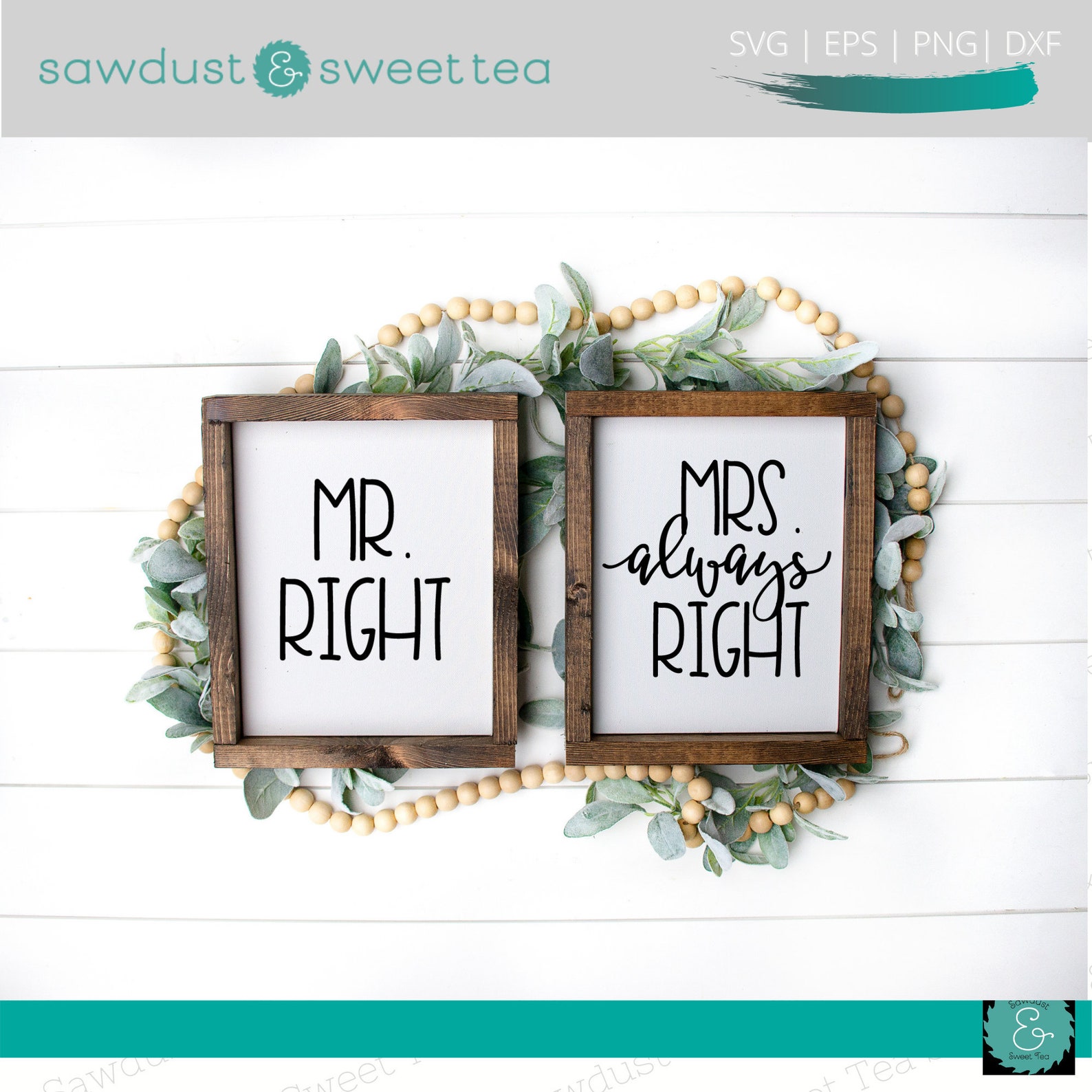 Mr. Right SVG Mrs. Always Right SVG Couples Gift SVG - Etsy